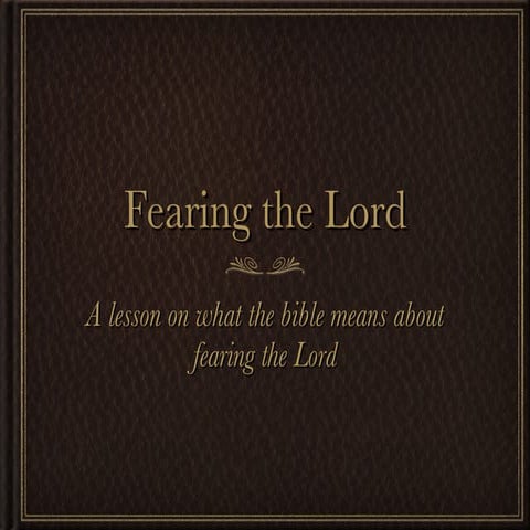 Fearing God | PPT