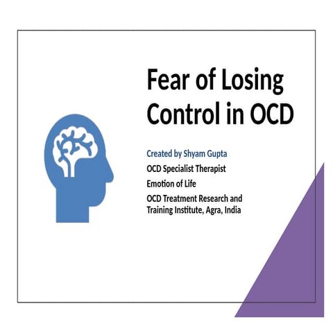 Fear of Losing Control OCD: Understanding Intrusive Thoughts, Anxiety ...