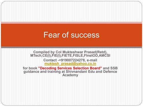 Self Sabotage: The forgotten phenomenon | PDF