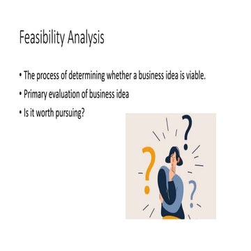 Feasibility Analysis for an Entrepreneur | PPTX