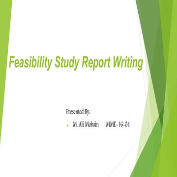 Feasibility report | PPTX