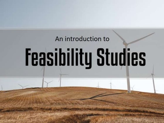 Feasibility study presentation | PPT