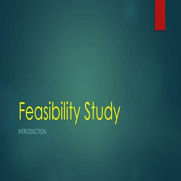 Feasibility study | PPTX