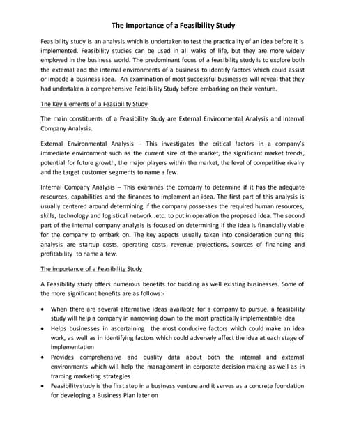 Feasibility study | PPTX | Business | Business and Finance