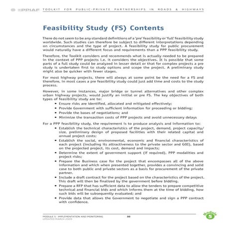 Feasibility study 5 contents | PDF