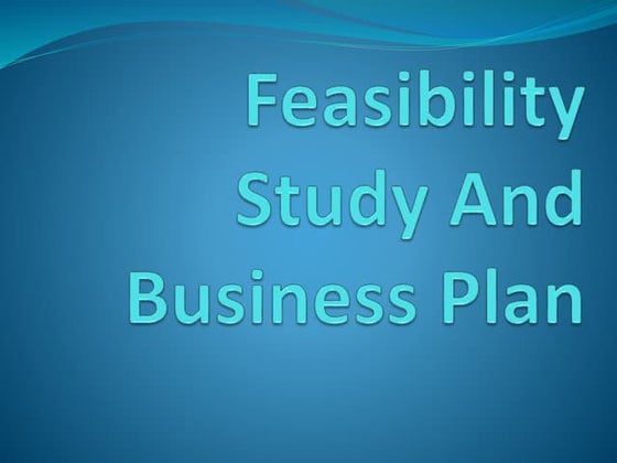 Feasibility study presentation | PPTX