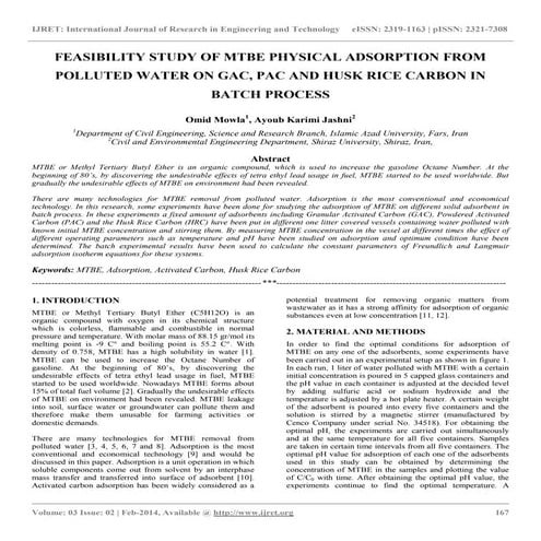 PRODUCTION OF METHYL TERTIARY BUTYL ETHER (MTBE) | PDF