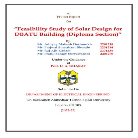 Feasibility Study of Solar Design for DBATU Buliding (Diploma Section).pdf