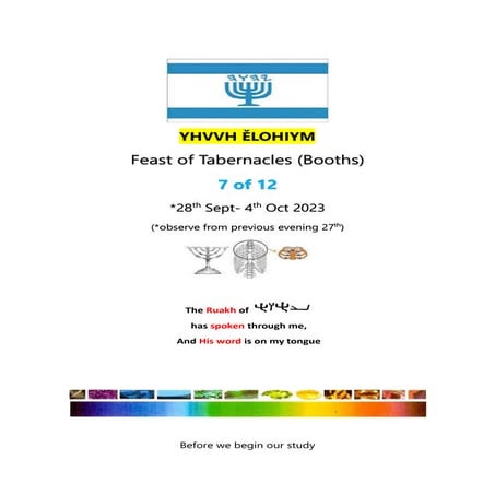 Feast of Tabernacles (Booths) | DOCX