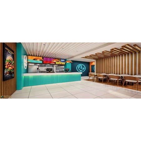 3D Interior Design Studio Transformed a Chicken Shop in Marseille ...