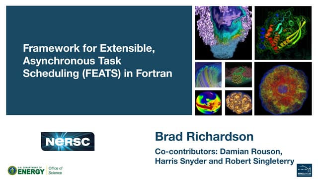 Framework For Extensible Asynchronous Task Scheduling Feats In Fortran Ppt