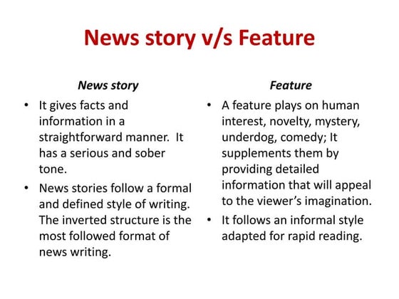 Chapter 10 types of news articles | PPT