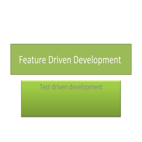 Feature Driven Development | PPT