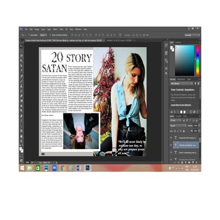Magazine cover page analysis teacher feedback | DOCX