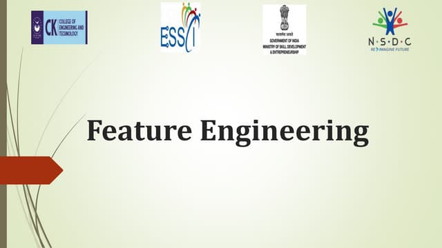 Feature Engineering in Machine Learning | PDF