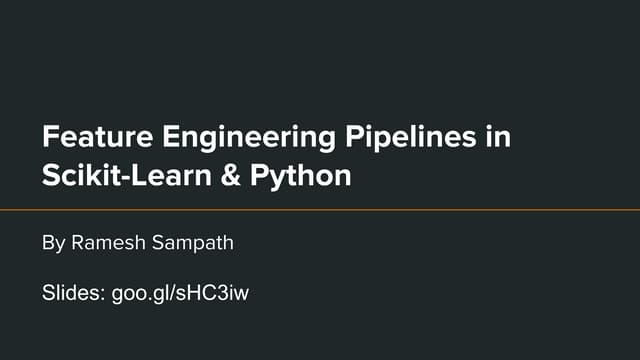 Feature Engineering Pipelines Pdf Computing Technology And Computing