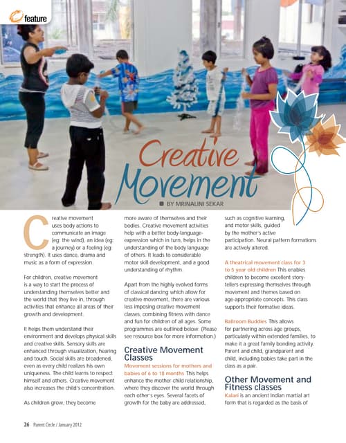 Young children and movement the power of creative dance | PDF