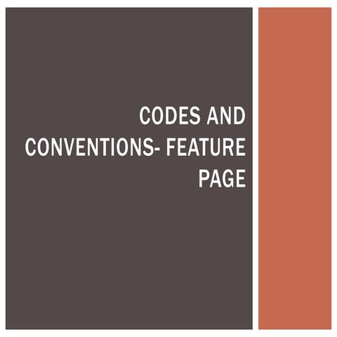 Feature page codes and conventions | PPTX