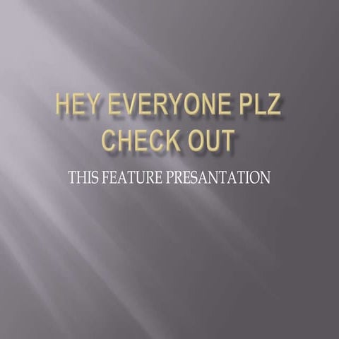 Feature presentation | PPT
