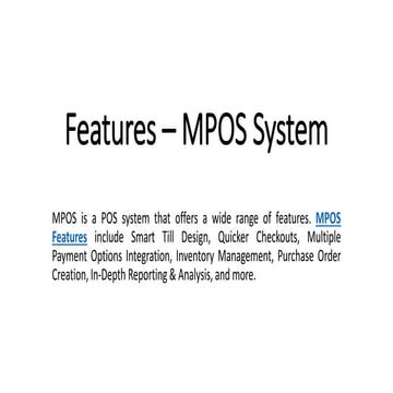 Features - MPOS System.pptx