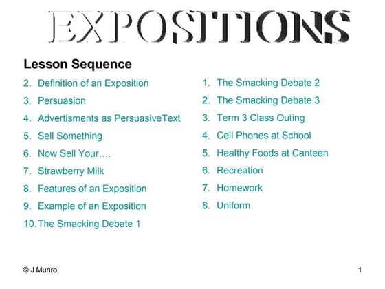 English Language Exposition/ Expository Writing | PDF