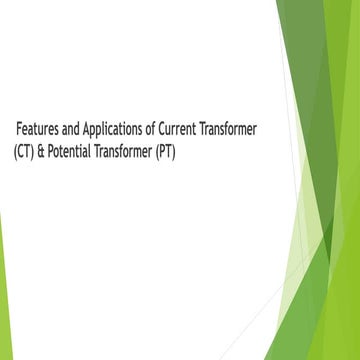 Features and Applications of Current Transformer (CT) & Potential ...