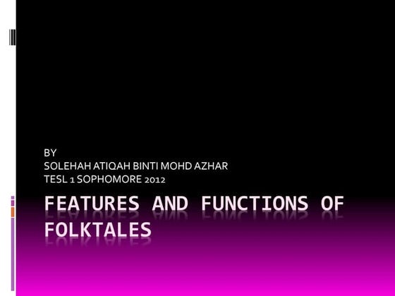 Introduction to folktales | PDF