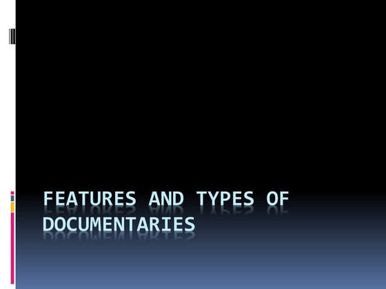 Interactive documentaries | PPTX