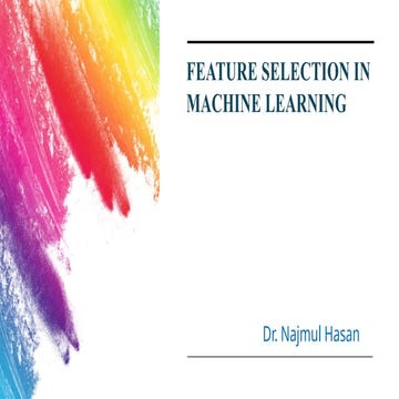 Feature selection | PPTX