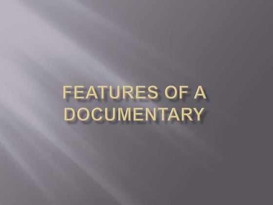 Target audience questionnaire (Documentary) | PDF