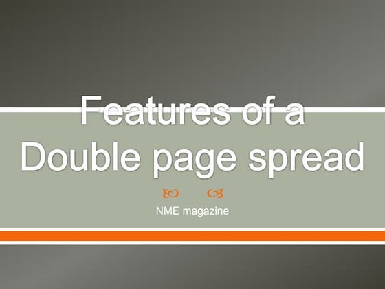 Double page spread | PPT