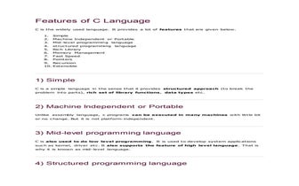 C language by Dr. D. R. Gholkar | PPT