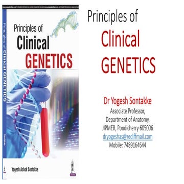 Features of clinical genetics by dr yogesh | PDF