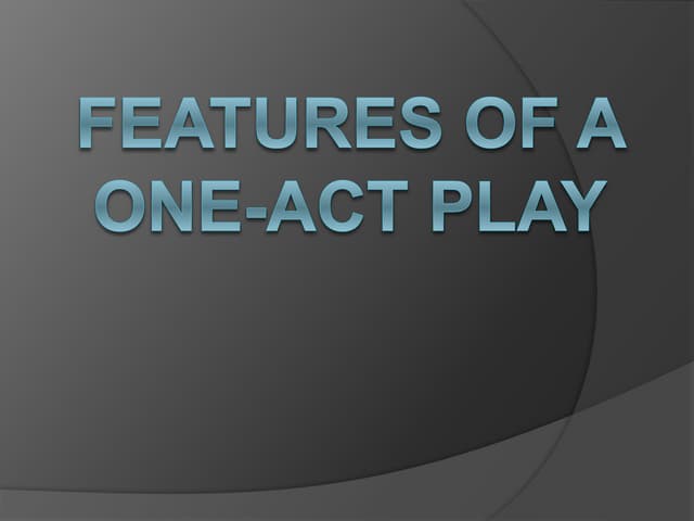 Writing a scene for one-act play creative writing.pptx