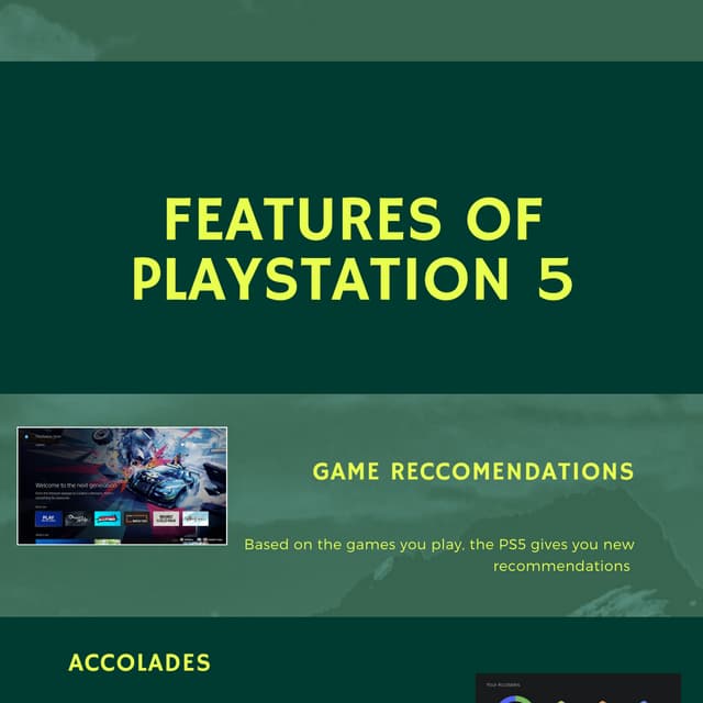 Features of playstation 5 | PDF