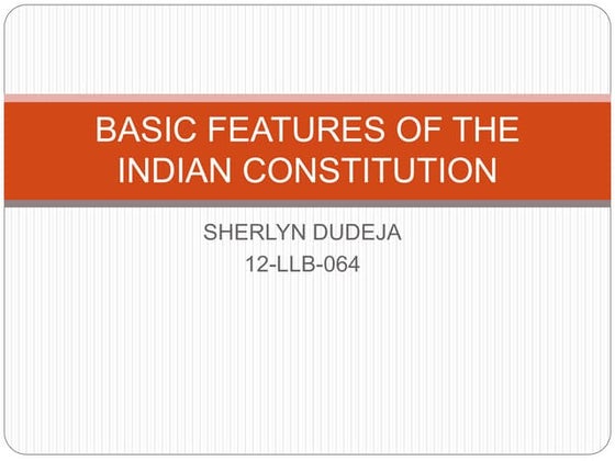Class 8 Social Studies Civics Ch 1 The Indian Constitution | PPTX