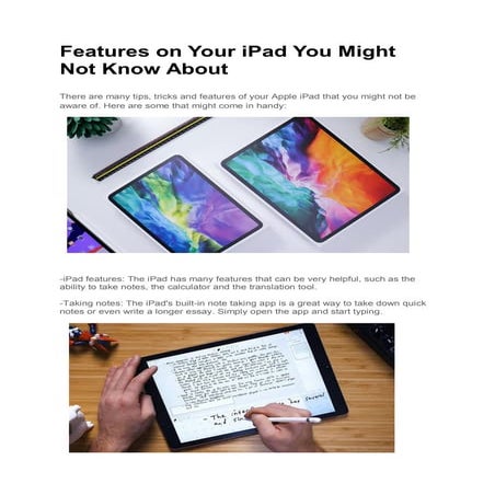 Features on Your iPad You Might Not Know About.pdf
