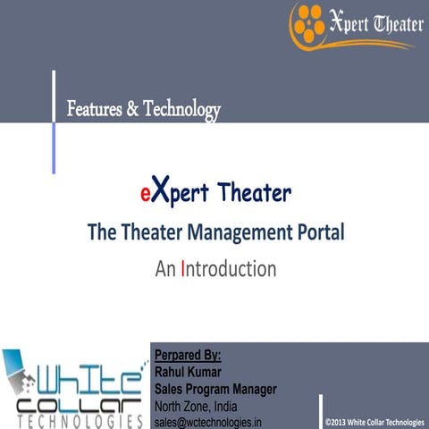 Theater Management Software - Features & technology | PPT