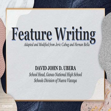 Feature Writing | PPT