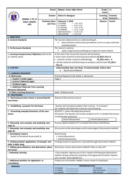 document.pdf dll in quarterly examination | PDF | Educational ...