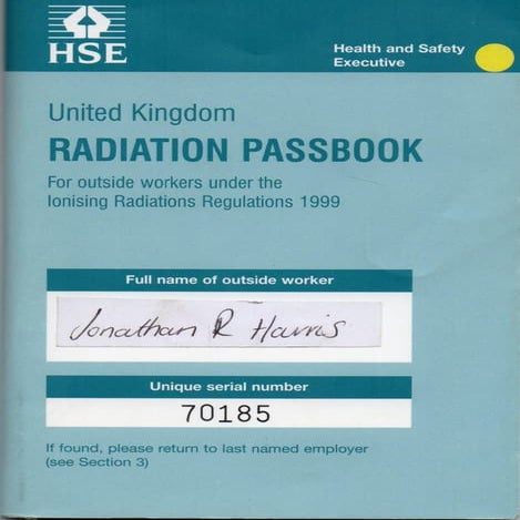 Radiation Passbook A | PDF