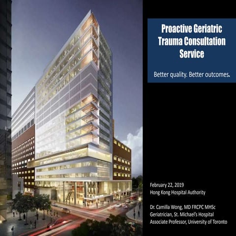 Geriatric Trauma Collaborative Care | PPTX | Injuries | Diseases and ...