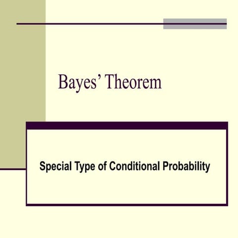 Bayes_Theorem - conditional__Probability | PPT