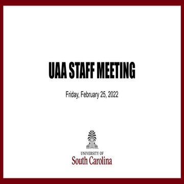February 2022 UAA Meeting Slides | PPTX