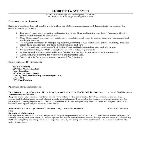 Bobby resume | DOC
