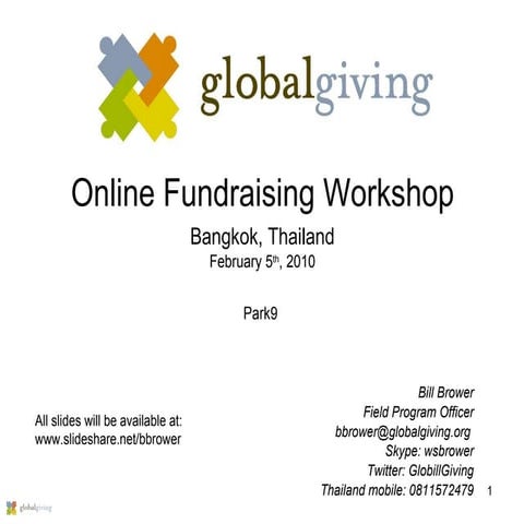 Feb. 19 #1 Introduction To Global Giving | PPT