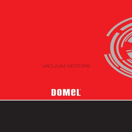 Catalog DOMEL - Vacuum Motors Condensed | PDF