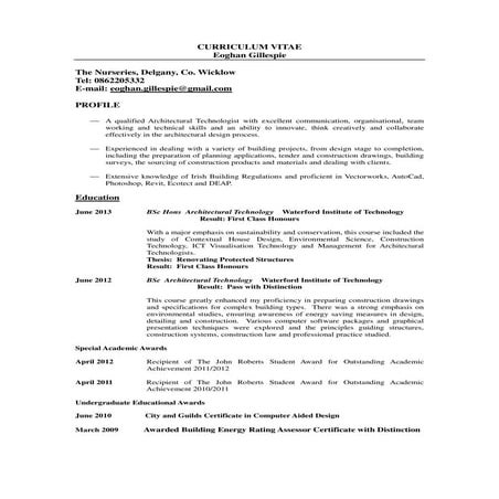 Eoghans cv | PDF