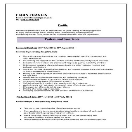 Febin cv | PDF