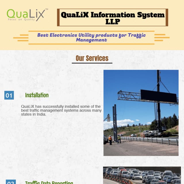 Authorities choose us to accomplish their Traffic Technology Requirements | PDF